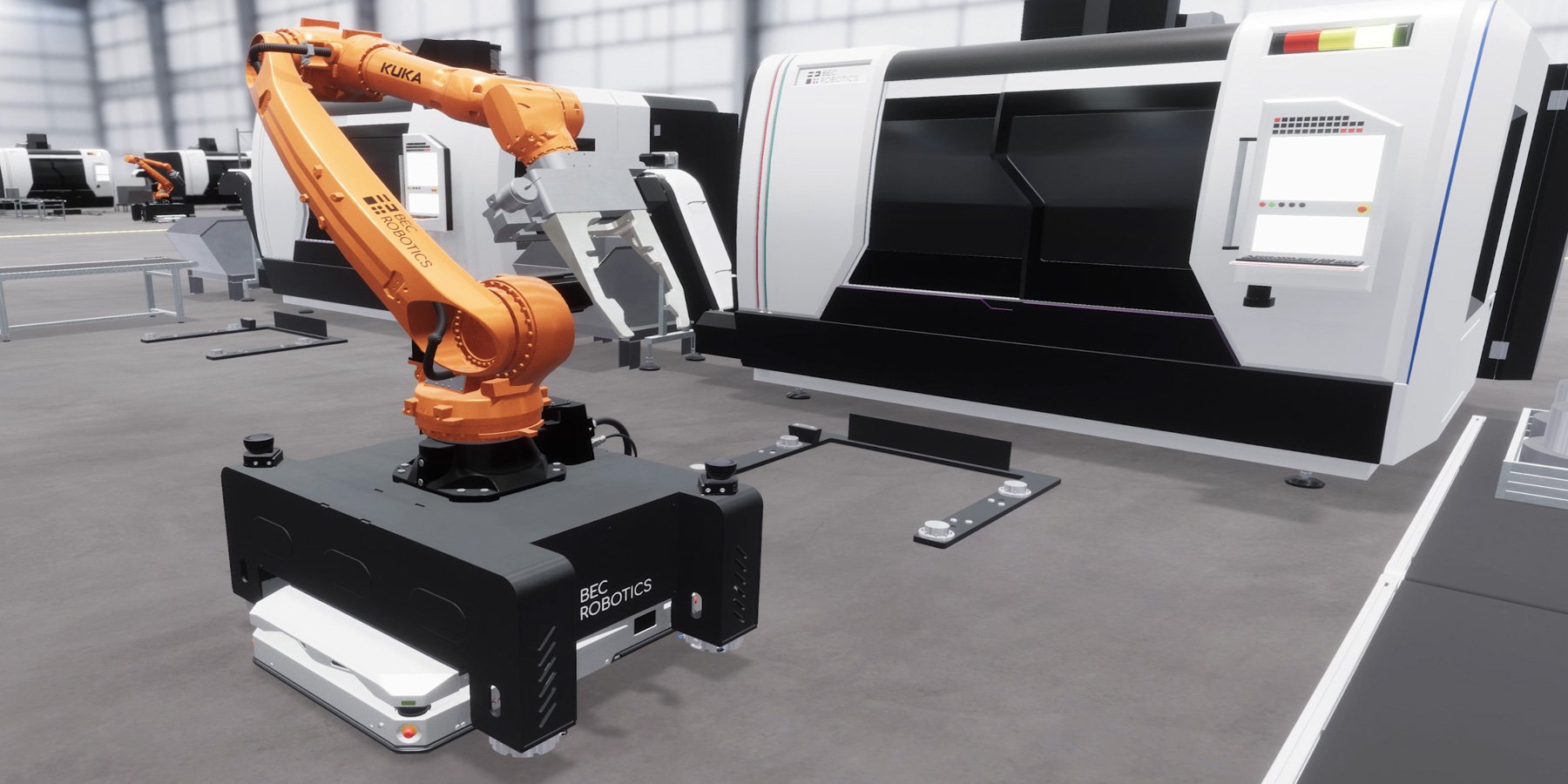 Modular Mobile Robot Platform (MRP) with KUKA QUANTEC & IONTEC | BEC ...