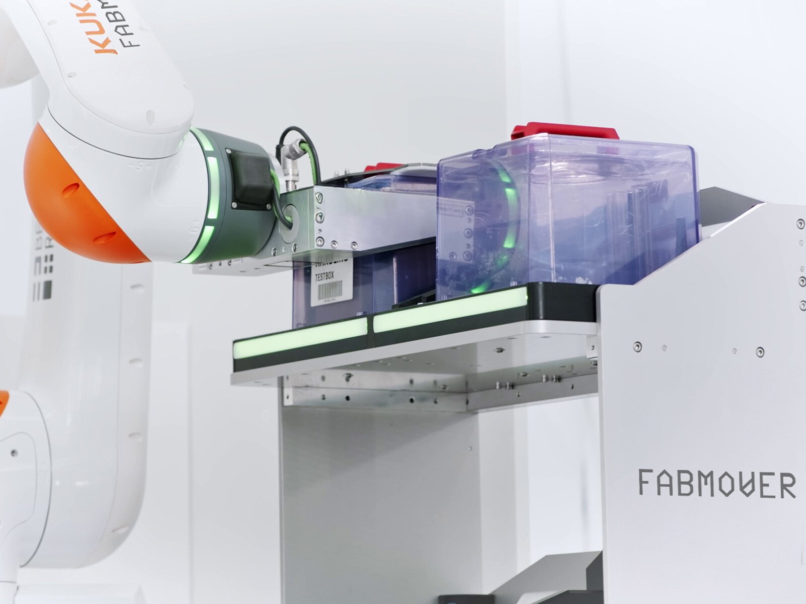 Fab automation with KUKA mobile robots, cobots and AGVs