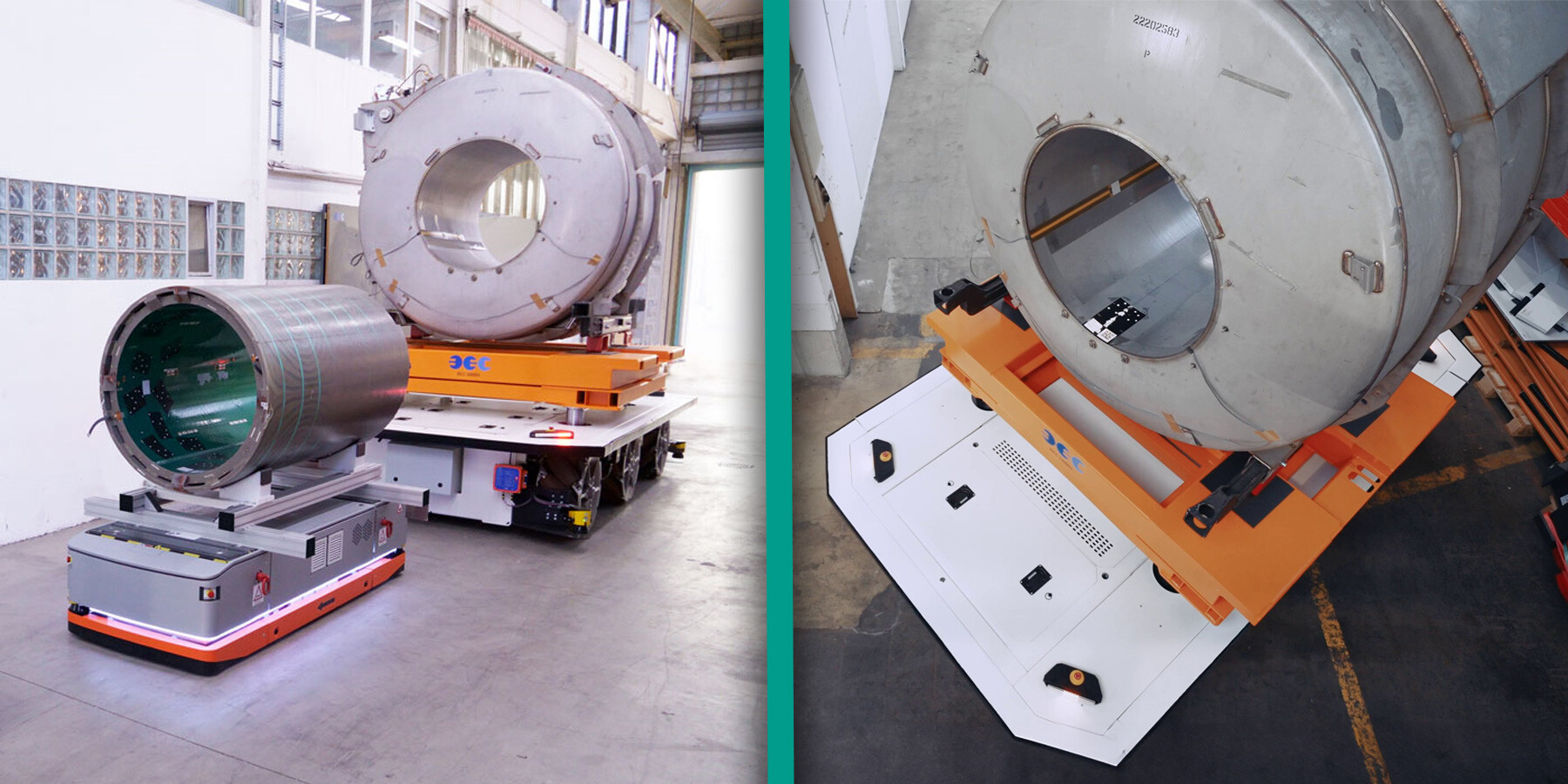 AGVs and AMRs for internal transportation and material handling